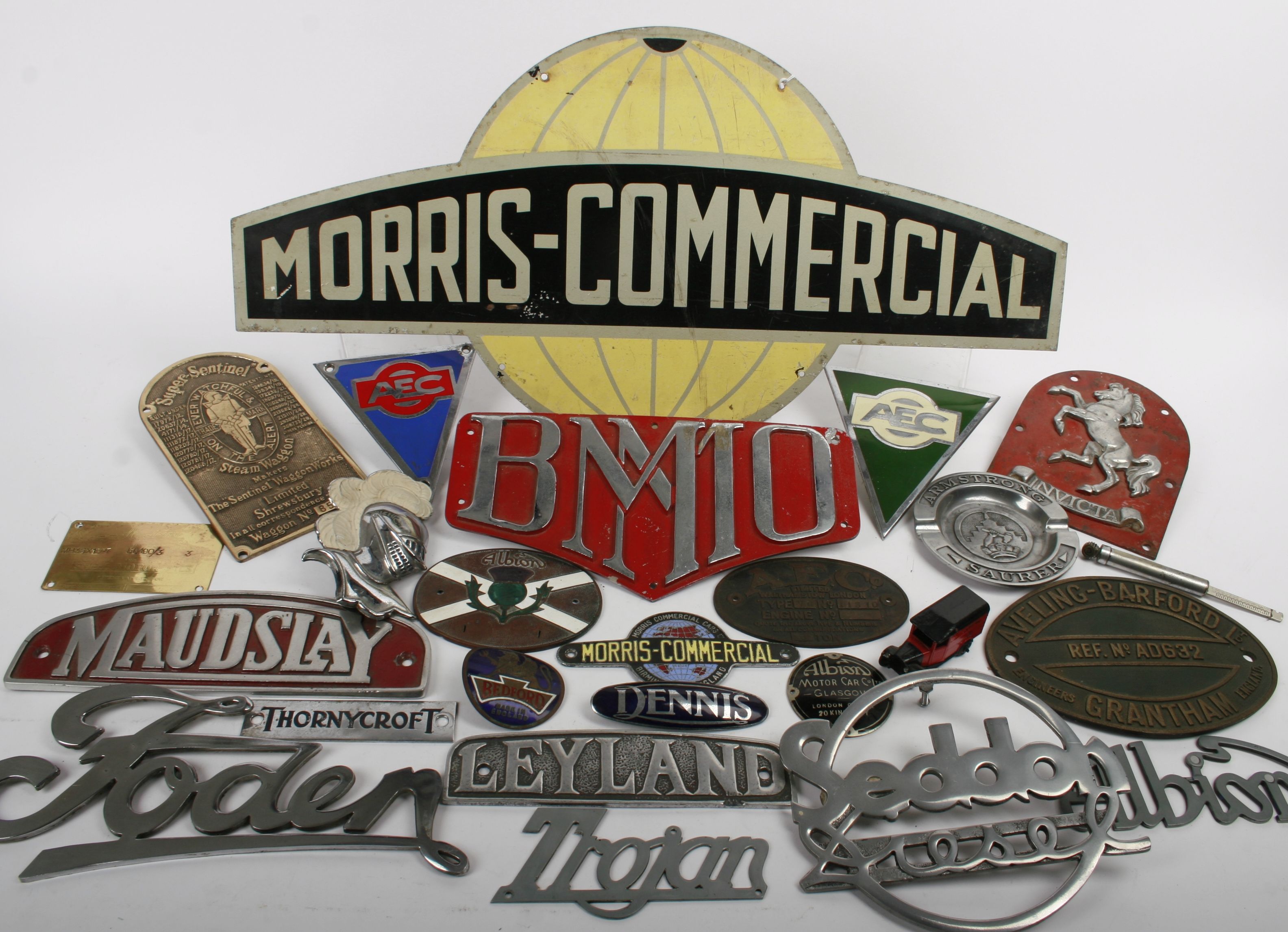Bonhams Cars : Assorted badges and plaques for trucks and commercial ...