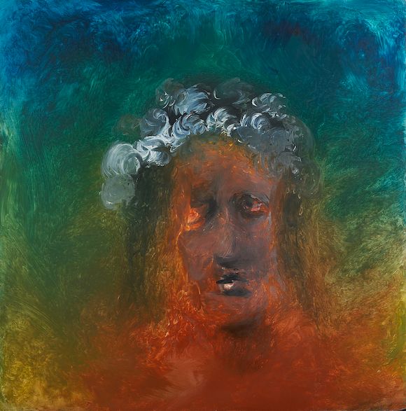 Bonhams : Sidney Nolan (1917-1992) Adelaide Woman with Garland, 1964