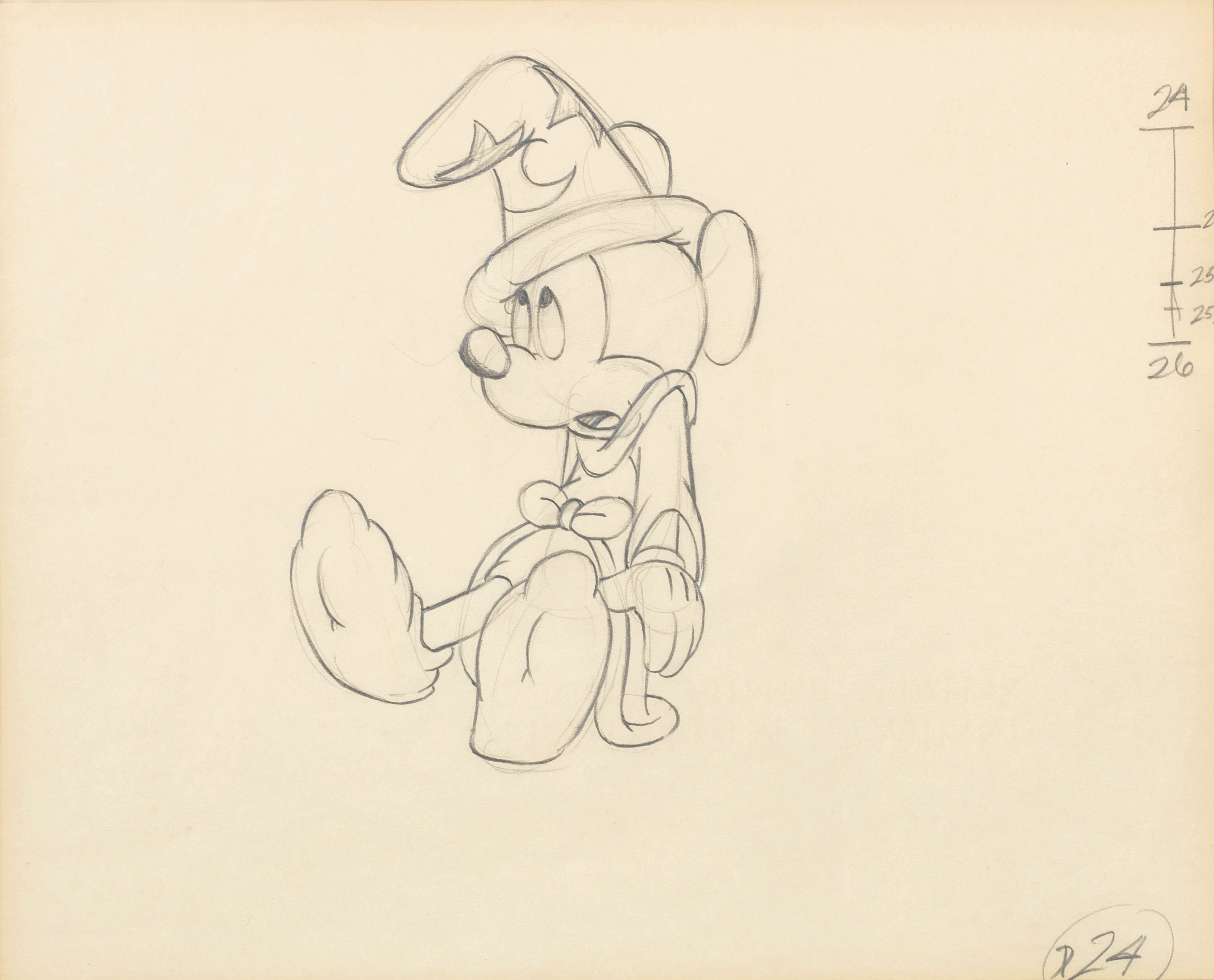 Bonhams : Fantasia An animation drawing of 'Mickey Mouse' from Fantasia ...