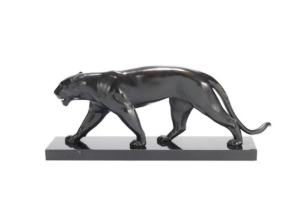 Bonhams : Max le Verrier (French, 1891-1973) A Patinated Bronze Figure ...