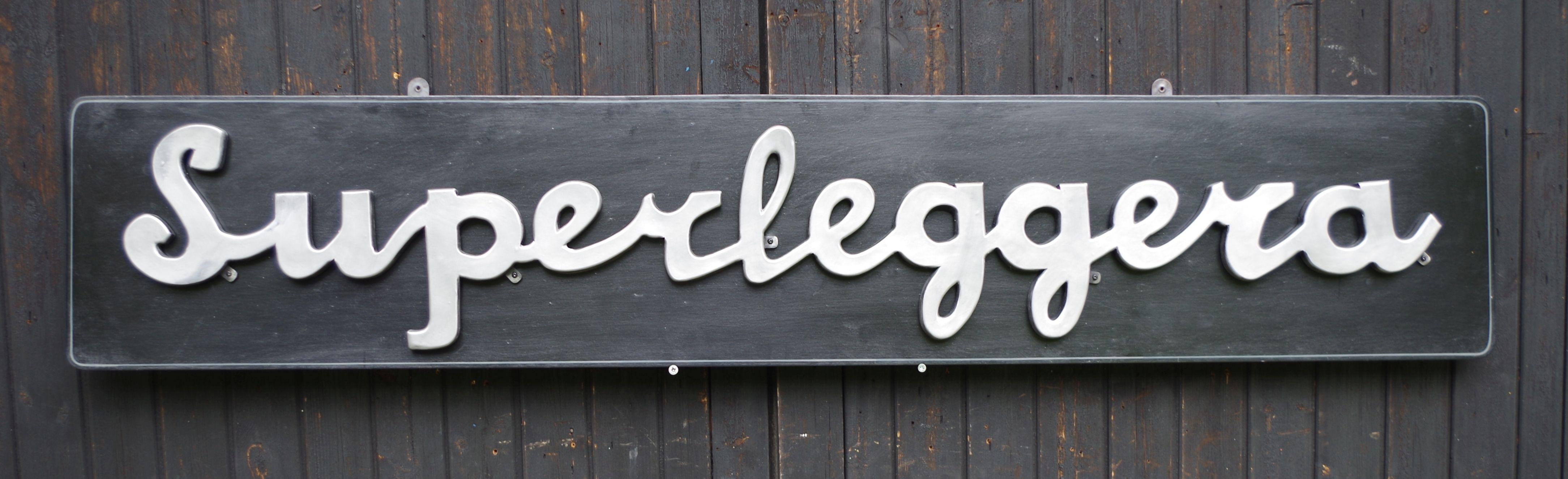 Bonhams Cars : A 'Superleggera' garage display emblem,