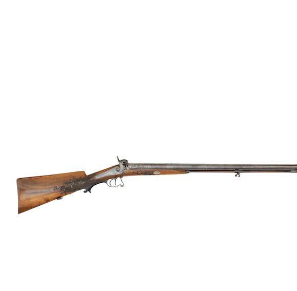 Bonhams : A Saxon .65 Percussion D.B. Sporting Rifle