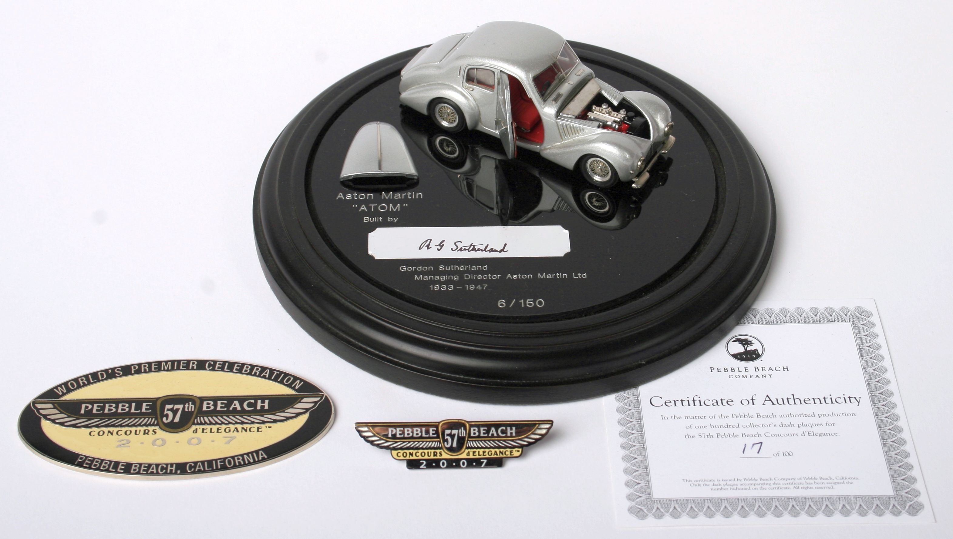 Bonhams Cars : A 1:43 scale model of the Aston Martin 'ATOM' by RPM ...
