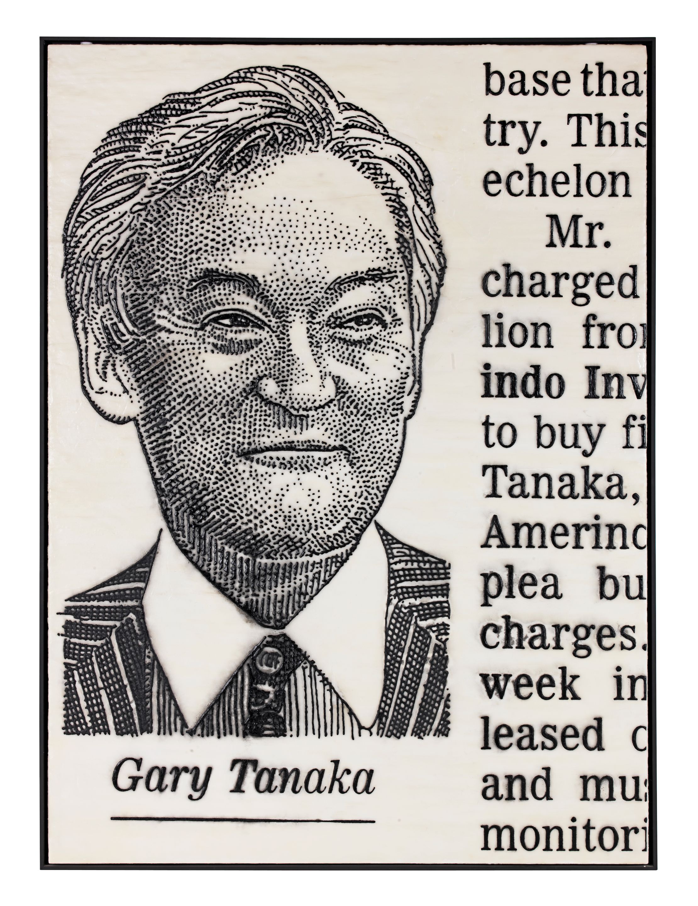 Bonhams : Jose Maria Cano, Gary Tanaka, encaustic on canvas, 215 x 150 cm