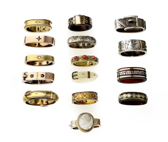 Bonhams : A collection of scarf clasps