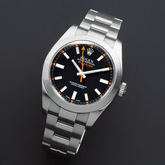 Bonhams : Rolex. A stainless steel automatic antimagnetic bracelet ...