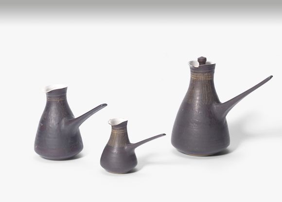 Bonhams : Dame Lucie Rie (British/Austrian 1902-1995) A Coffee Pot with ...