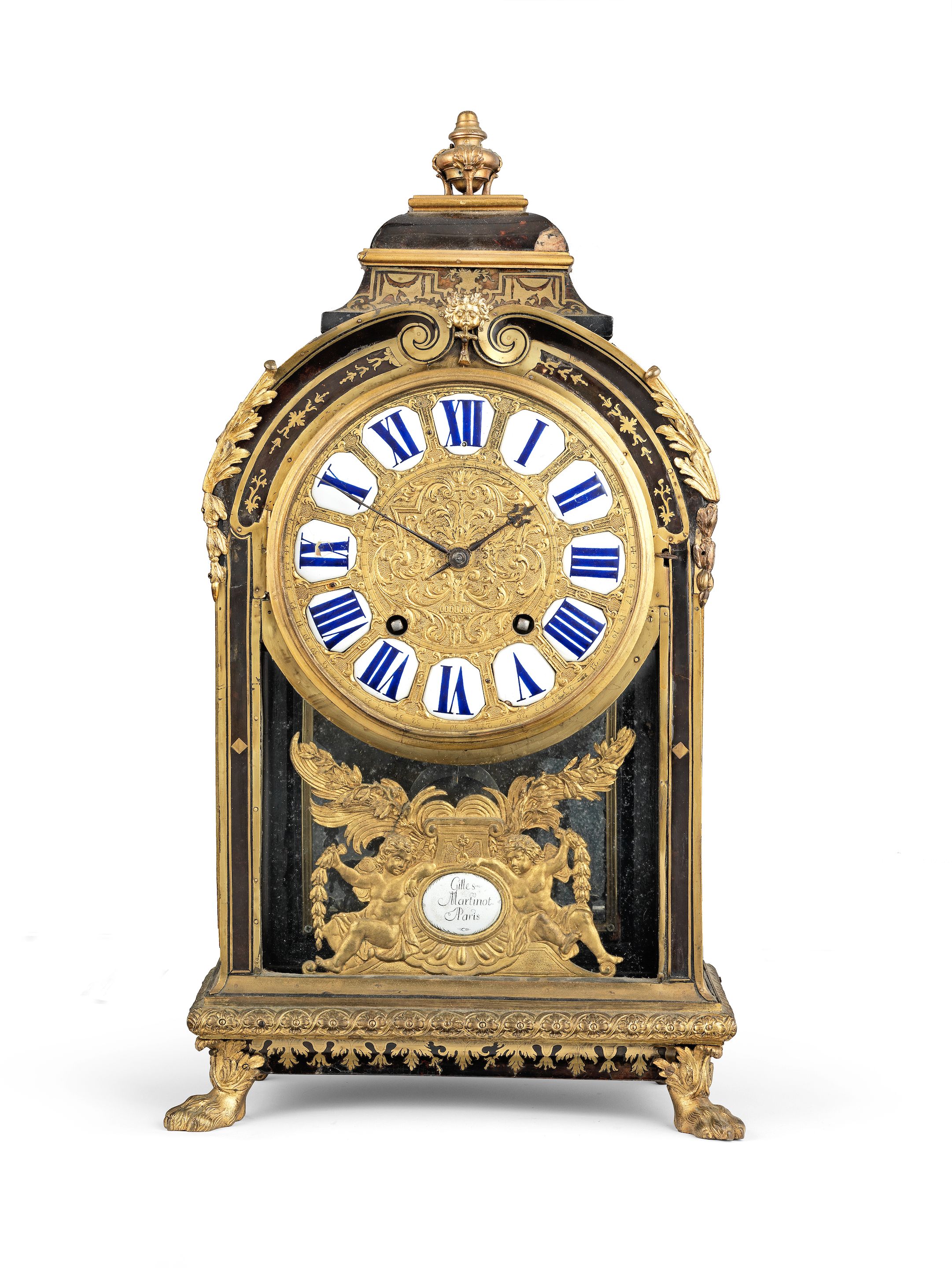 Bonhams : A late 17th early 18th century French Brass Inlaid ...