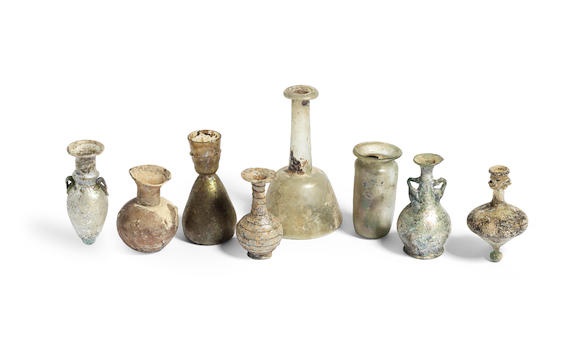 Bonhams Eight Roman Glass Vessels 8