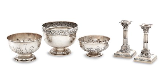 Bonhams : A collection of silver various makers and dates
