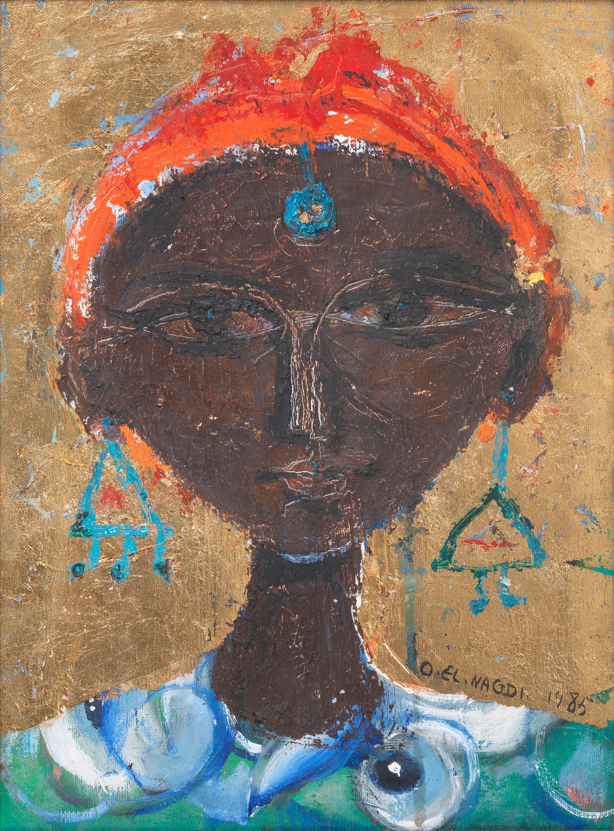 Bonhams : Omar El-Nagdi (Egypt, born 1931) Portrait