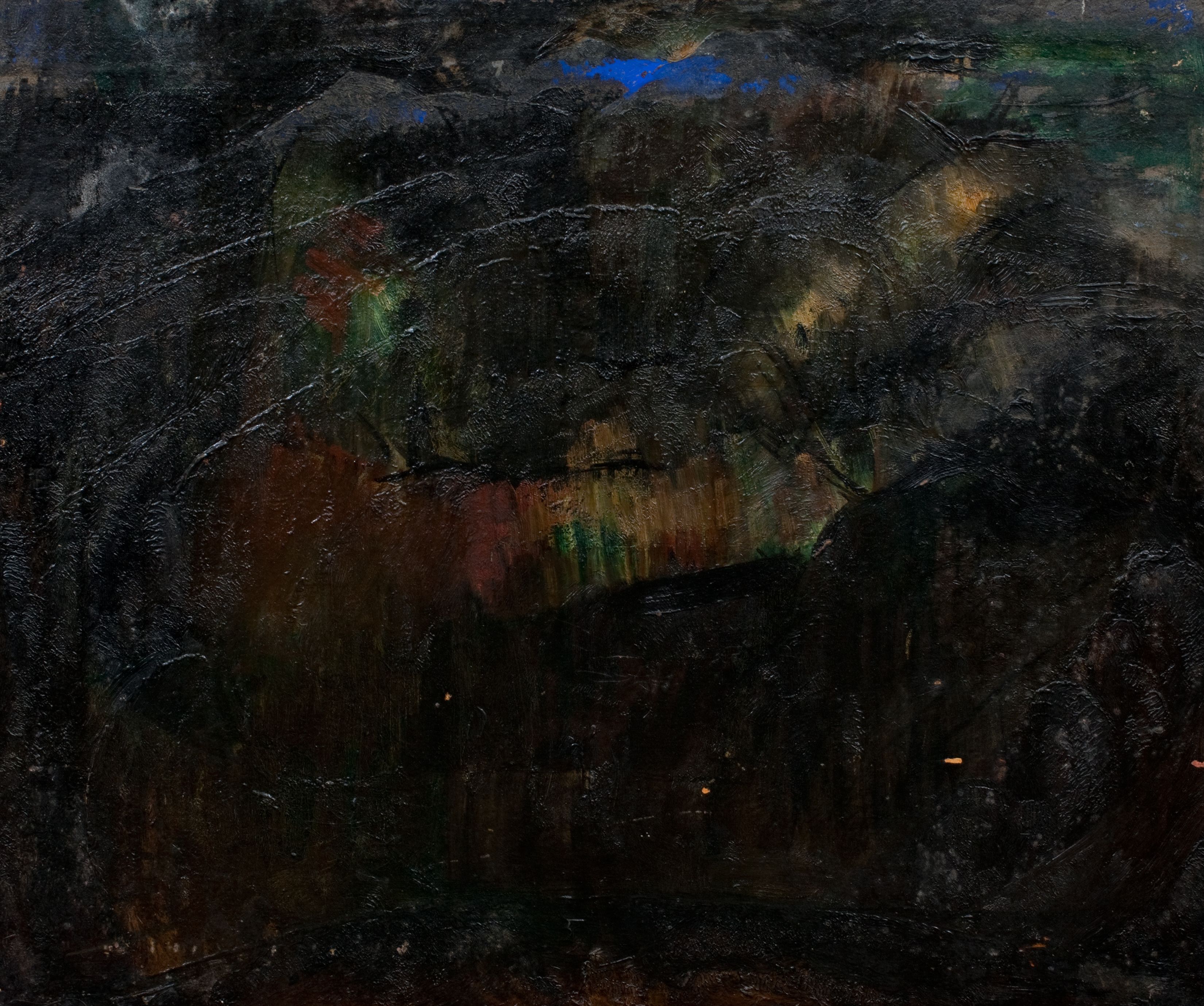 Bonhams : William Johnstone OBE (British, 1897-1981) Borders landscape ...