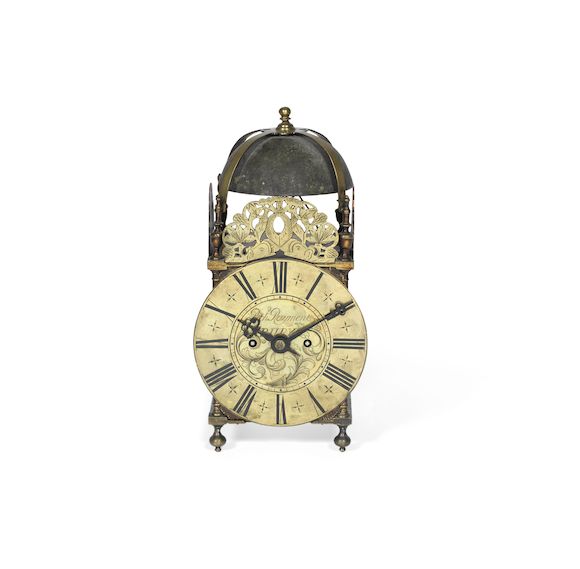 Bonhams : An 18th century and later brass lantern clock the dial signed ...