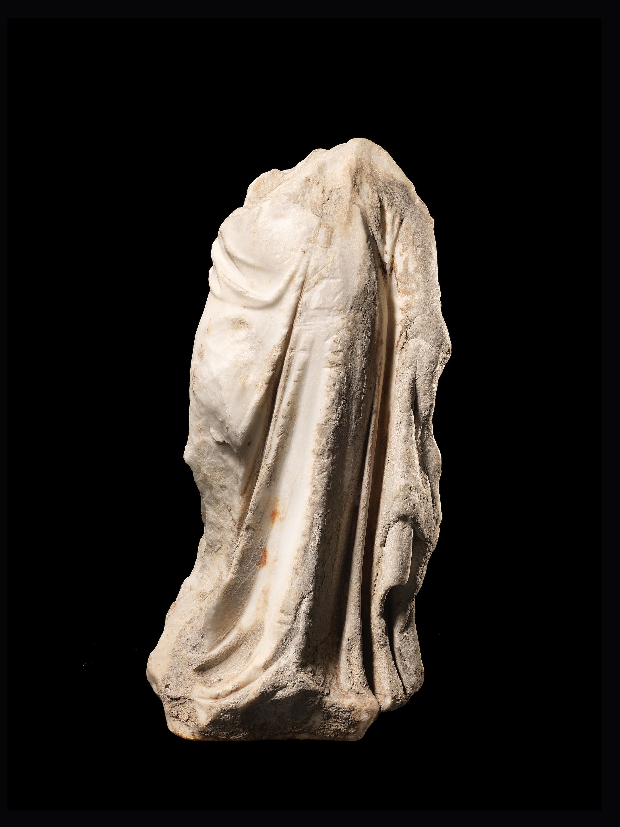 Bonhams : A Roman marble fragmentary draped goddess