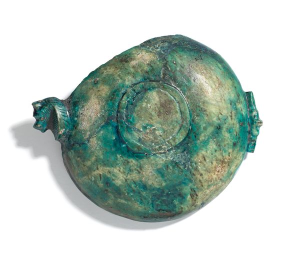 Bonhams : An Egyptian glazed steatite dish