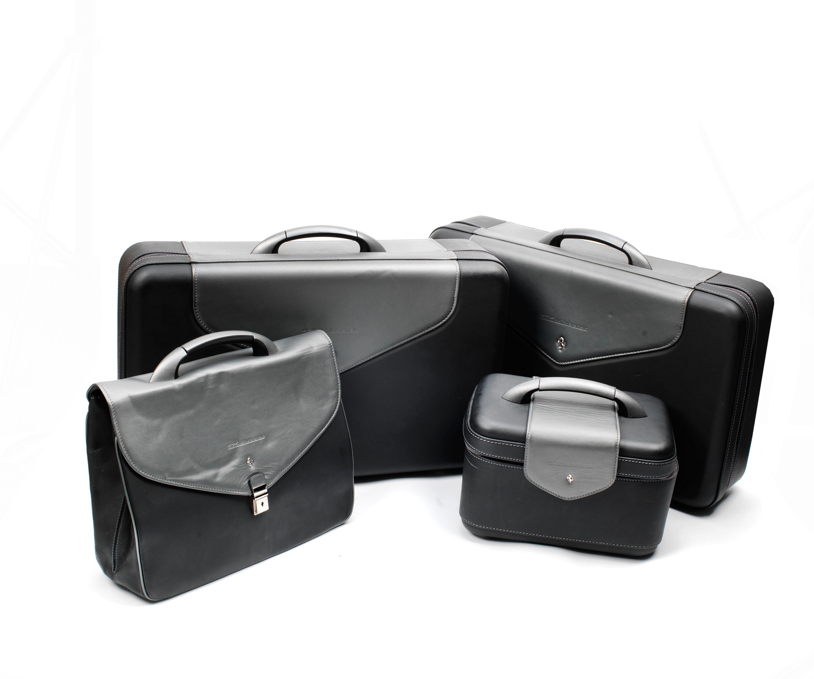 Bonhams Cars : A four-piece set of leather luggage for Ferrari 575M ...