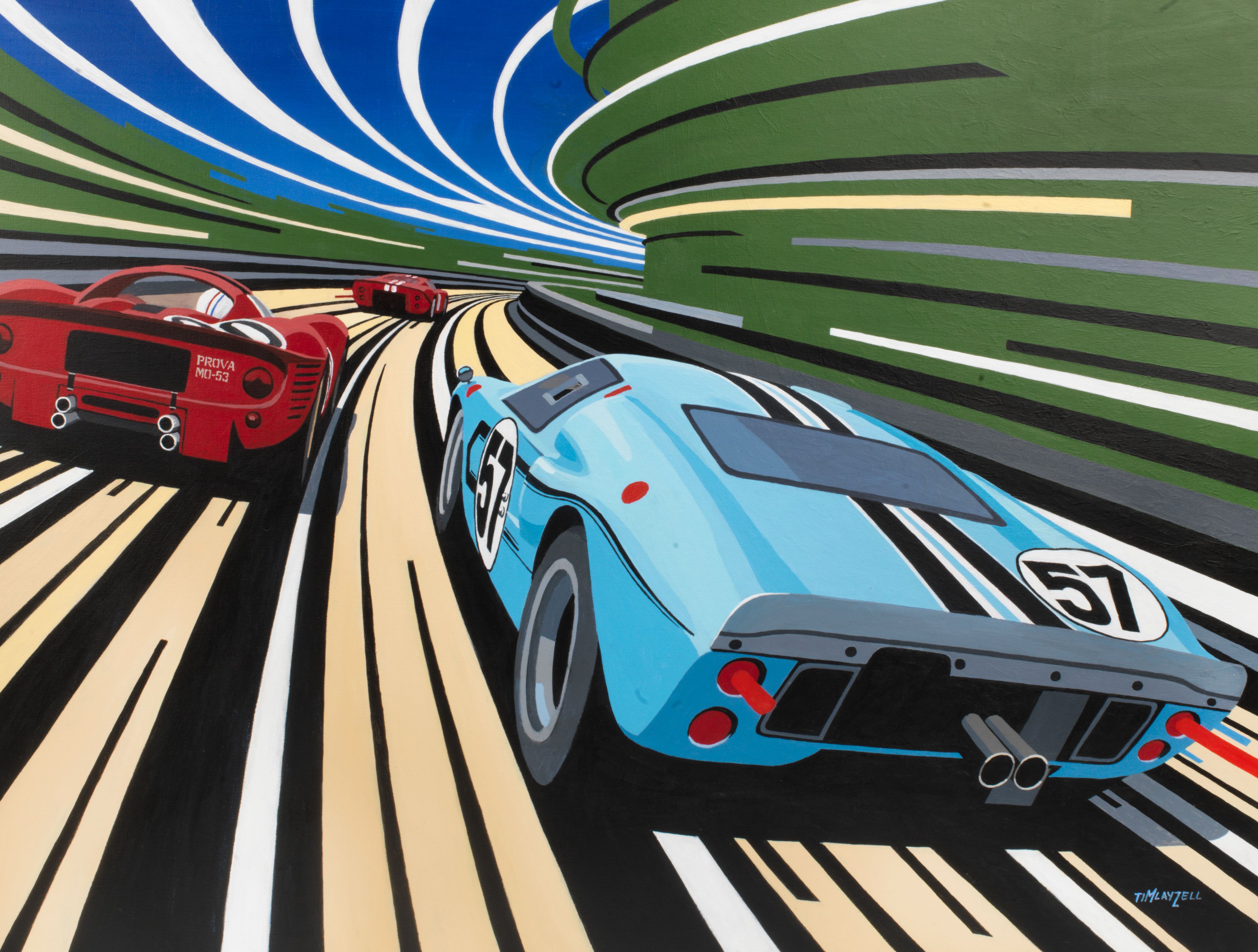 Bonhams Cars : Tim Layzell (British 1981-), 'Ford GT40 - Le Mans 1967',