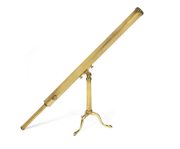 Bonhams A Dollond 2 12 Inch Brass Refracting Telescope On Stand