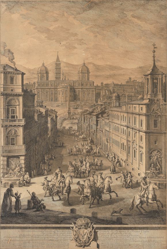 Bonhams : Giuseppe Vasi (Italian, 1710-1782) La Veduta della Basilica ...