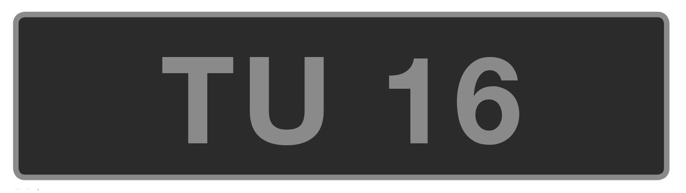 Bonhams Cars : UK Vehicle Registration Number 'TU 16',