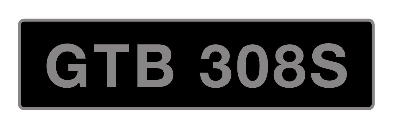 Bonhams Cars : UK Vehicle Registration Number 'GTB 308S'