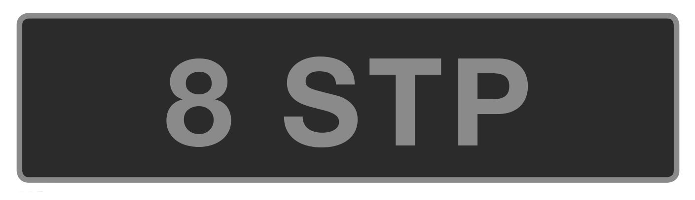 Bonhams Cars : UK Vehicle Registration Number '8 STP',