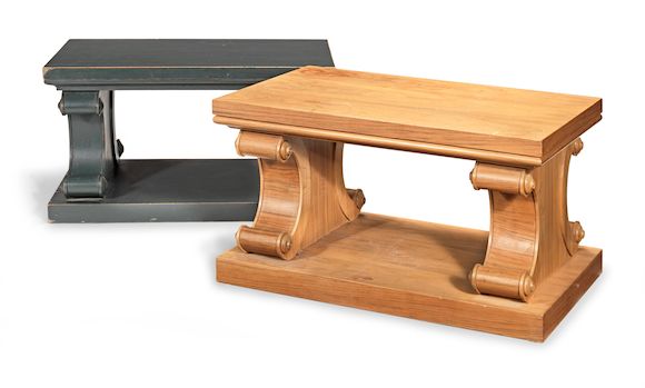 Bonhams : Two coffee tables or end tables Made by Soane Britain (2)