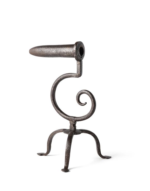 Bonhams : A large wrought iron goffering iron, British, circa 1820
