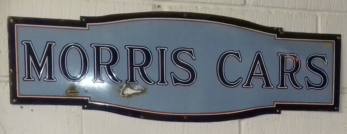 Bonhams Cars : A Morris Cars enamel advertising sign,