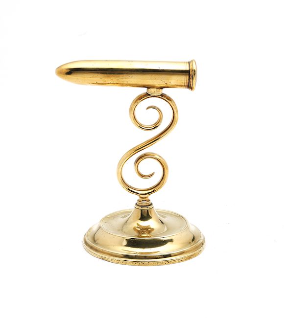 Bonhams : A cast brass goffering iron, British, circa 1850