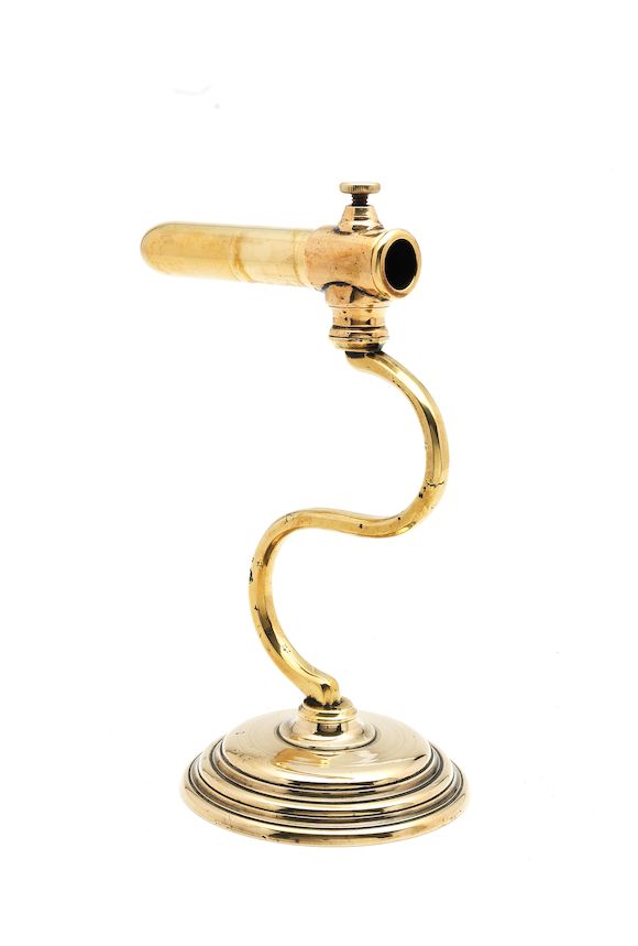 Bonhams : A 19th century cast brass adjustable goffering iron, British