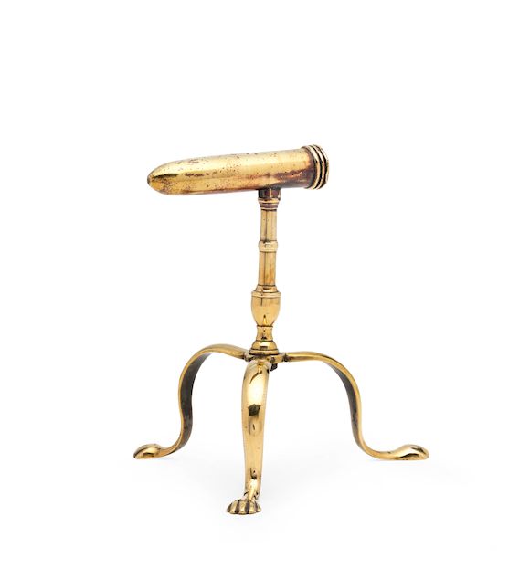 Bonhams : A cast brass goffering iron, British, circa 1820