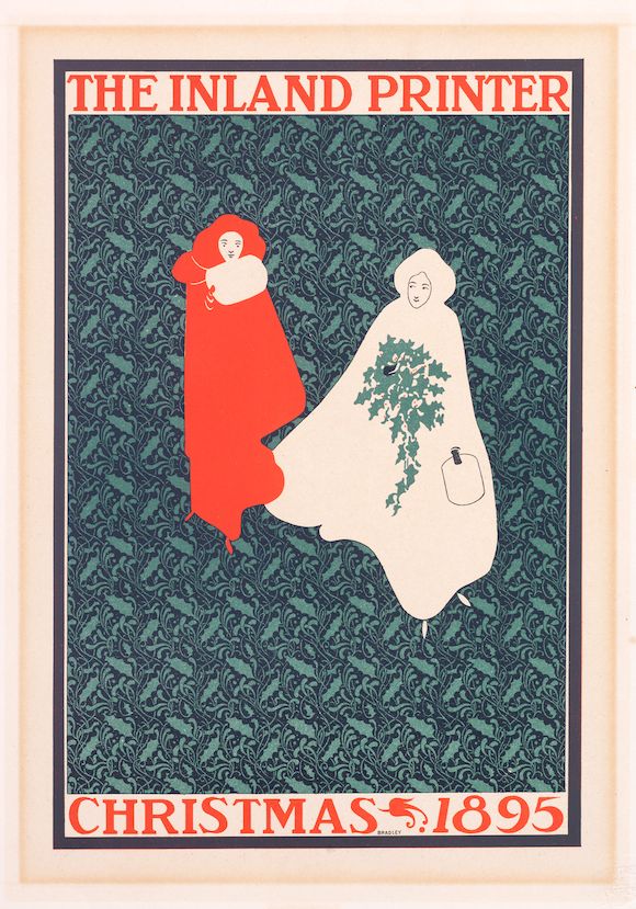 Bonhams : WILLIAM H. BRADLEY (1868-1962) THE INLAND PRINTER. Christmas 1895