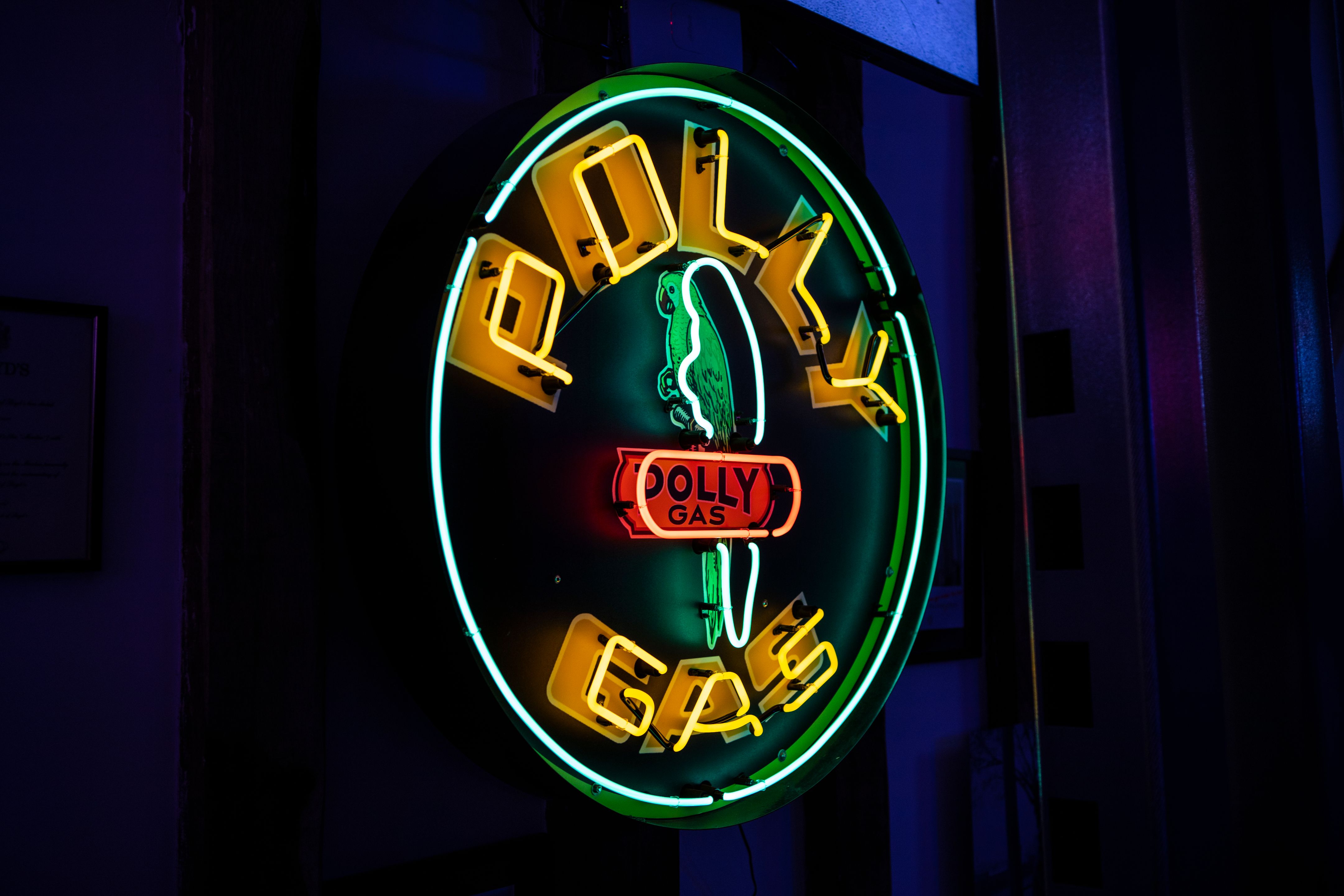 Bonhams Cars : A Polly Gas neon sign