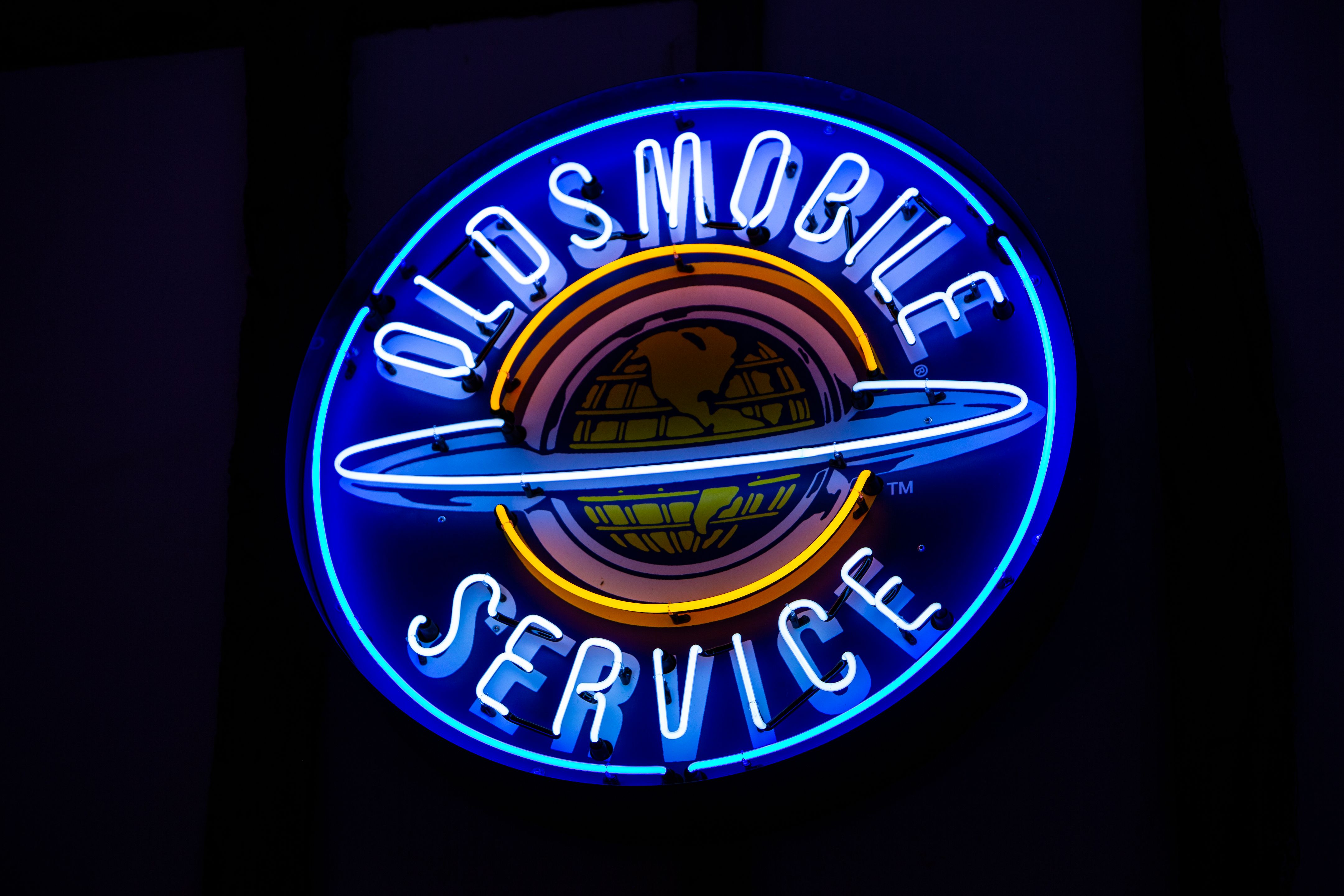 Bonhams Cars : An Oldsmobile Service neon sign