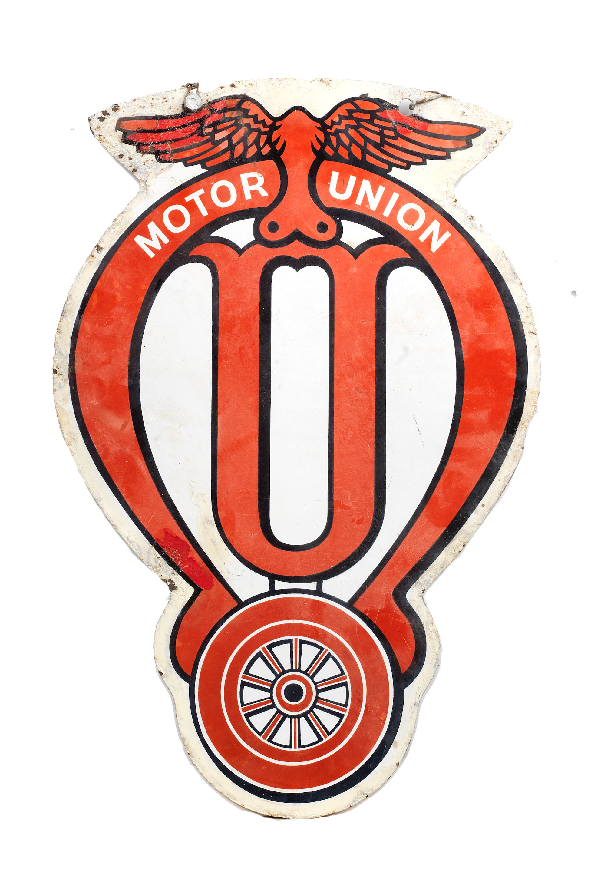 Bonhams Cars : A rare and early 'Motor Union' double-sided shaped ...