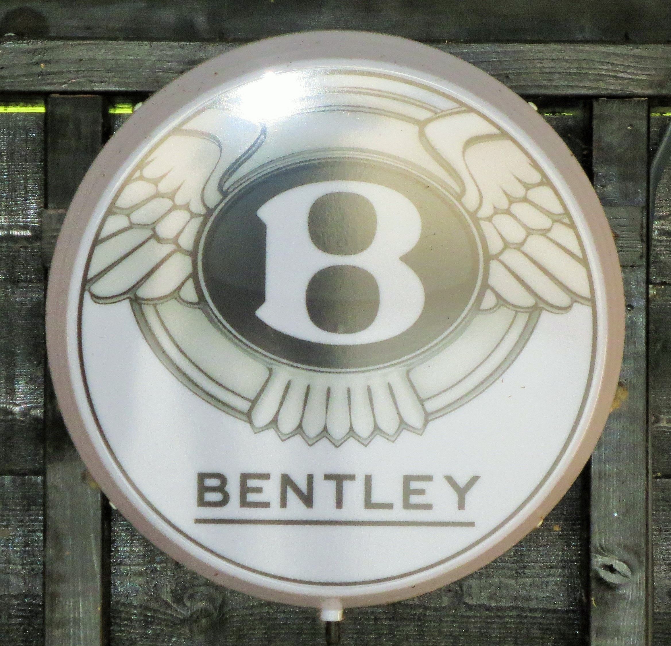 Bonhams Cars : A Bentley illuminated sign