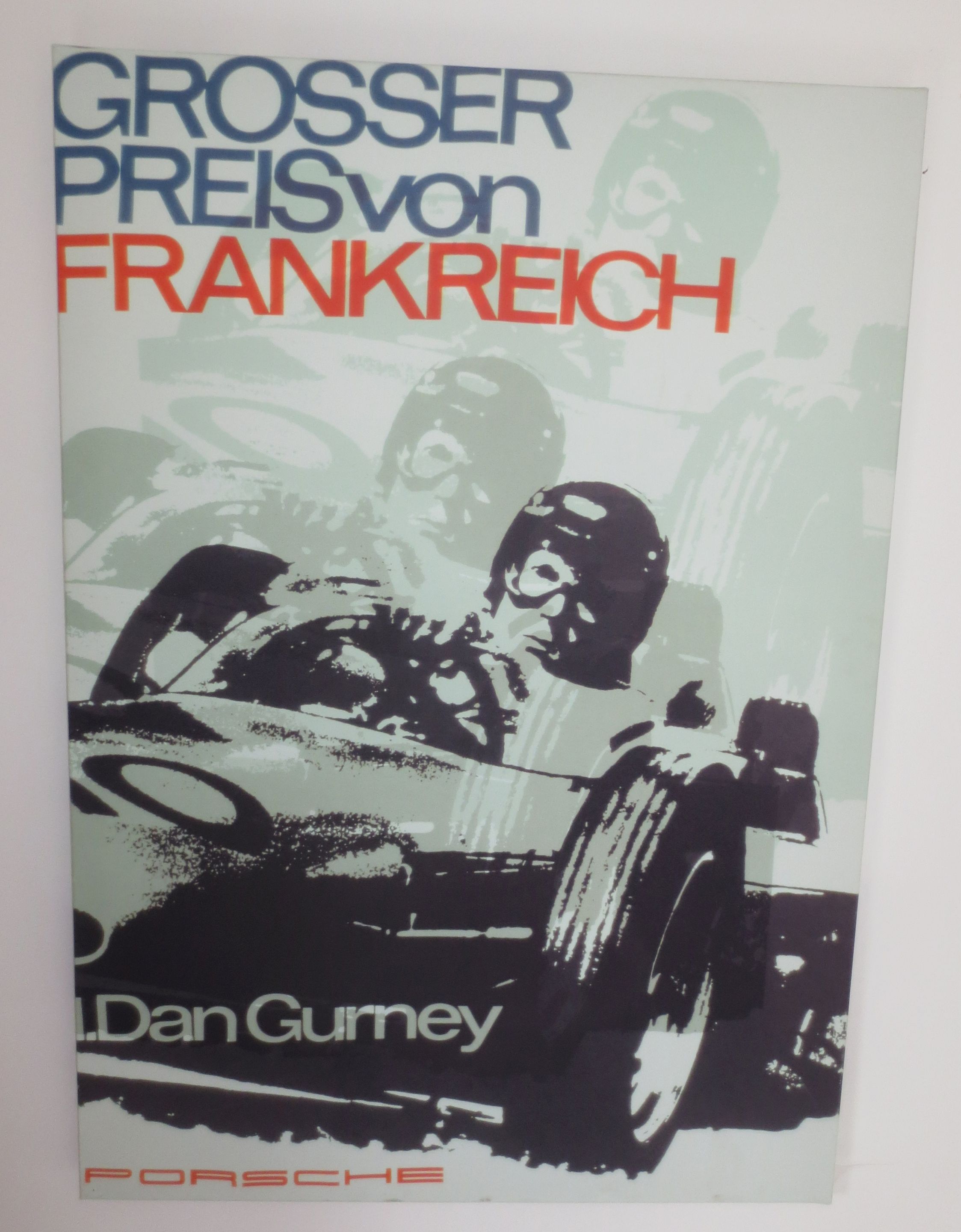 Bonhams Cars : Four decorative prints of motor racing posters,,