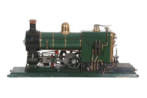 Bonhams : AN EXHIBITION CLASS MODEL OF AN UNDERTYPE STATIONARY STEAM ...