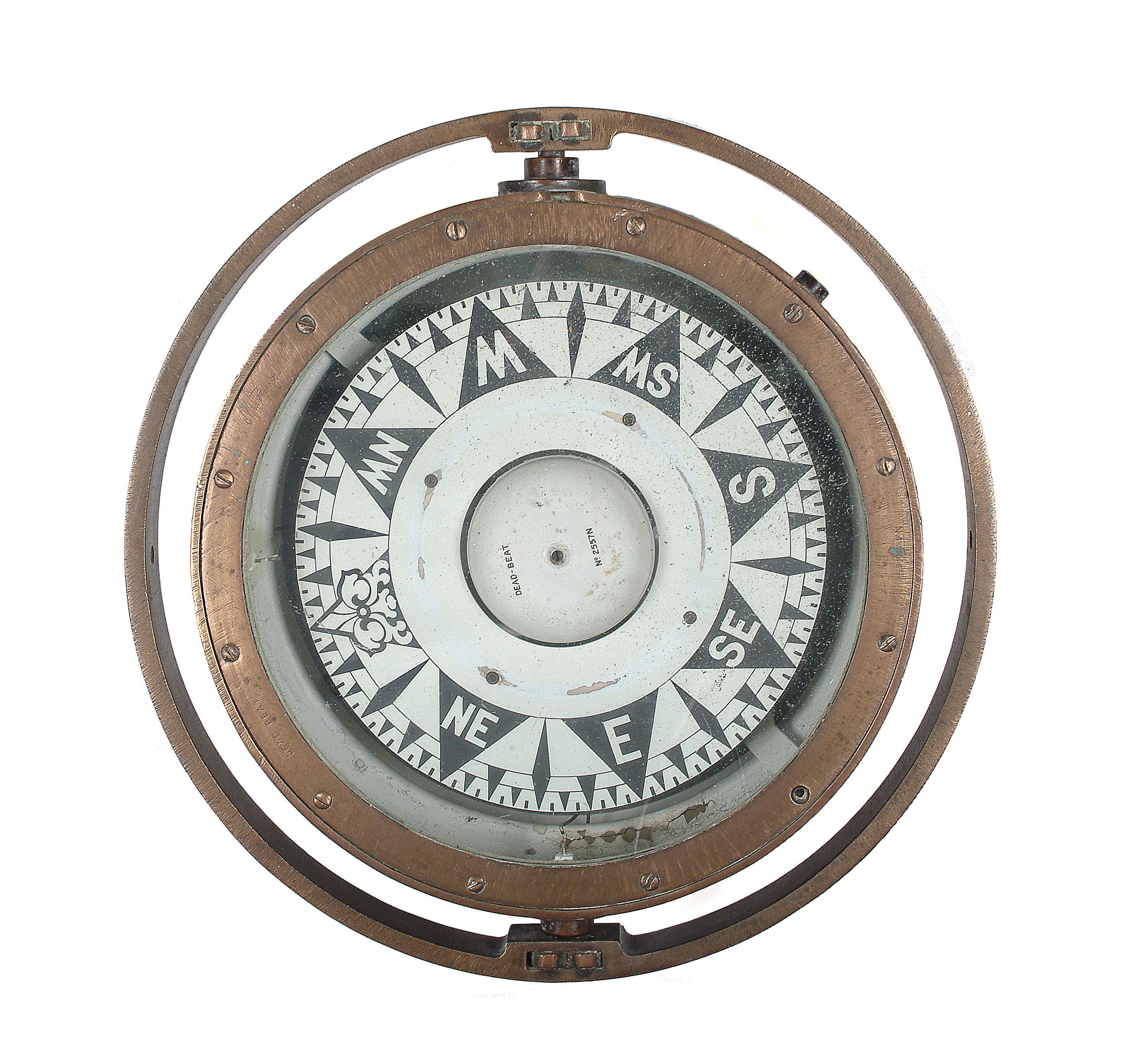 Bonhams : A CAPTAIN'S DECK-HEAD COMPASS, NO.2555,