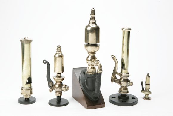 Bonhams : A GROUP OF STEAM ENGINE WHISTLES, (5)