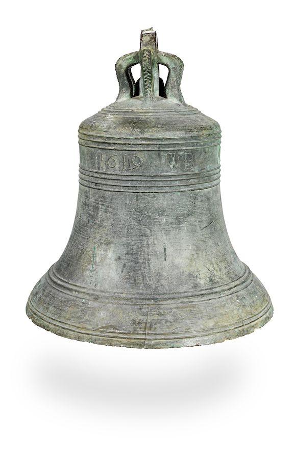 Bonhams : A James I leaded bronze bell, dated 1619, by William Brend (d ...