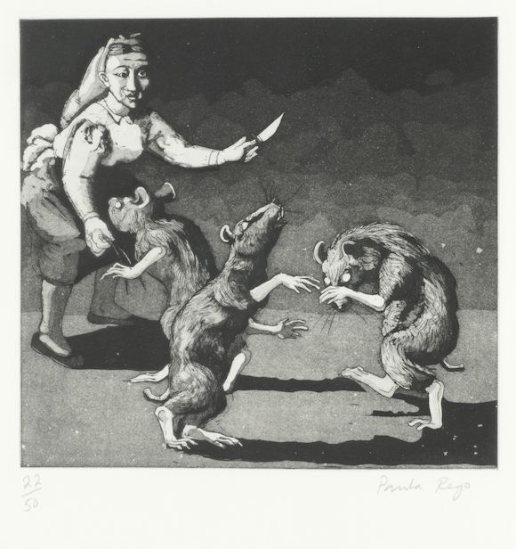 Bonhams : Paula Rego (British, born 1935) Three Blind Mice Etching and ...