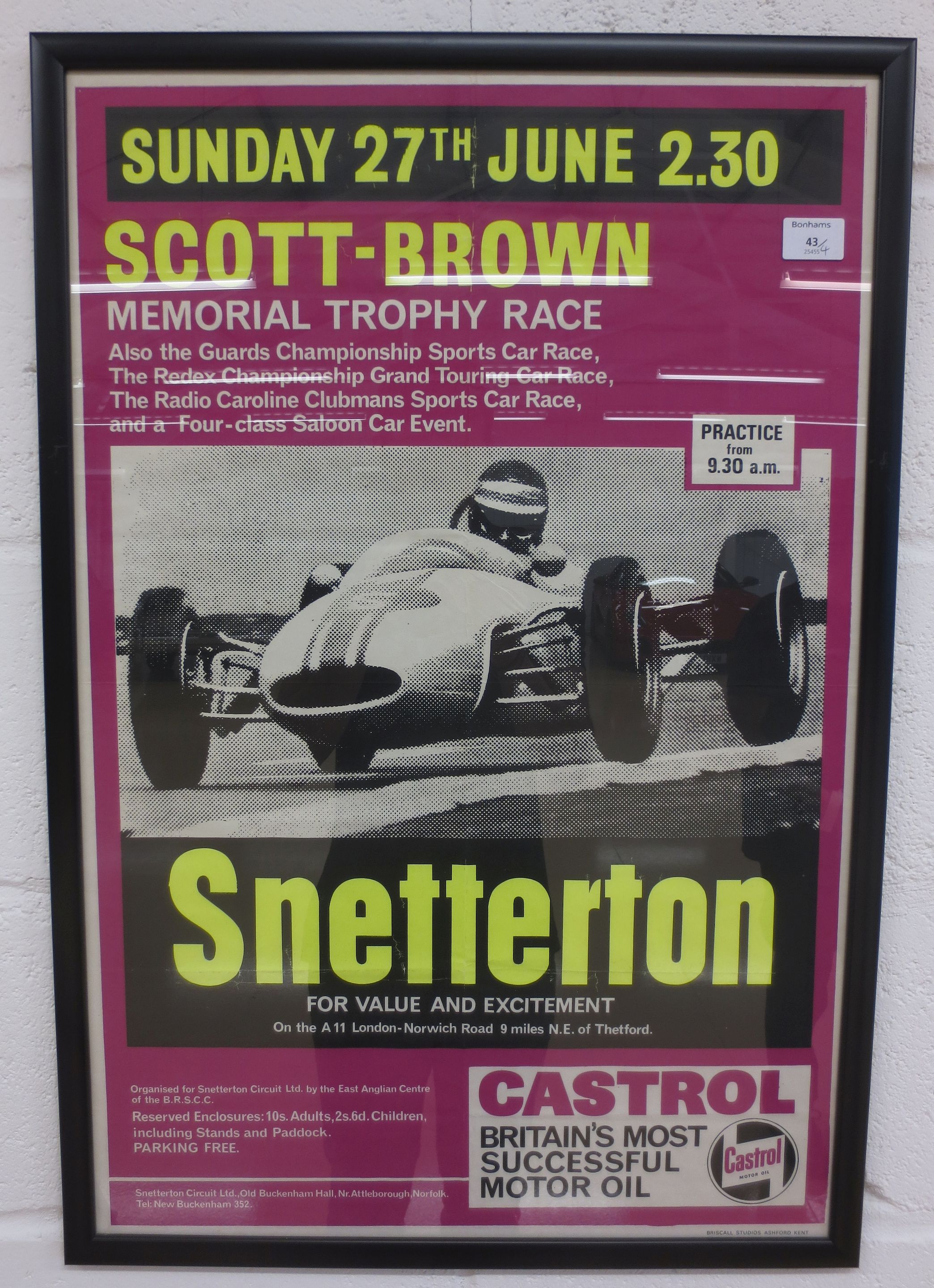 Bonhams Cars : Four Motorsport posters for British races, ((4))