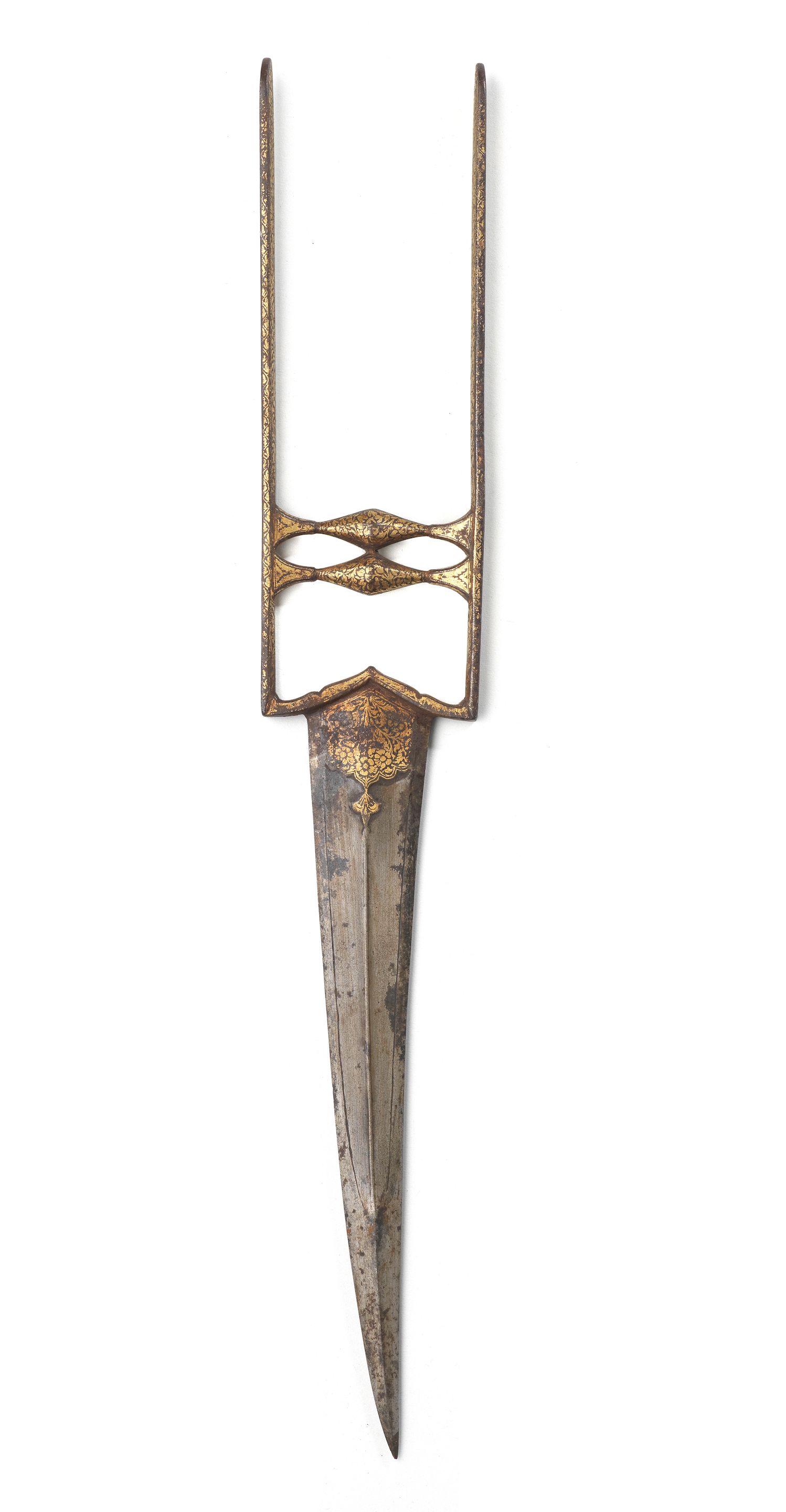A STEEL PUSH-DAGGER (KATAR), PROBABLY TANJORE, SOUTH INDIA, 17TH ...