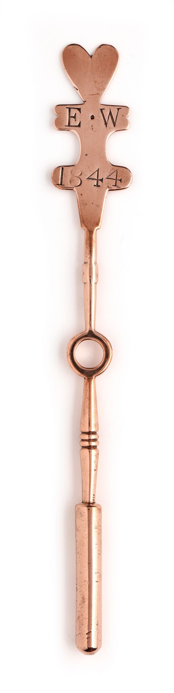 Bonhams : A rare copper poking stick, British, dated 1844
