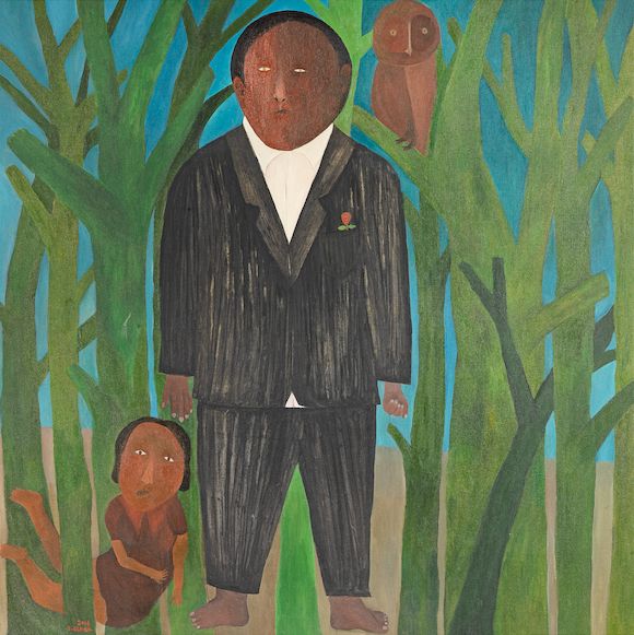 Bonhams : Salah El-Mur (Sudanese, born 1966) The Green Forest