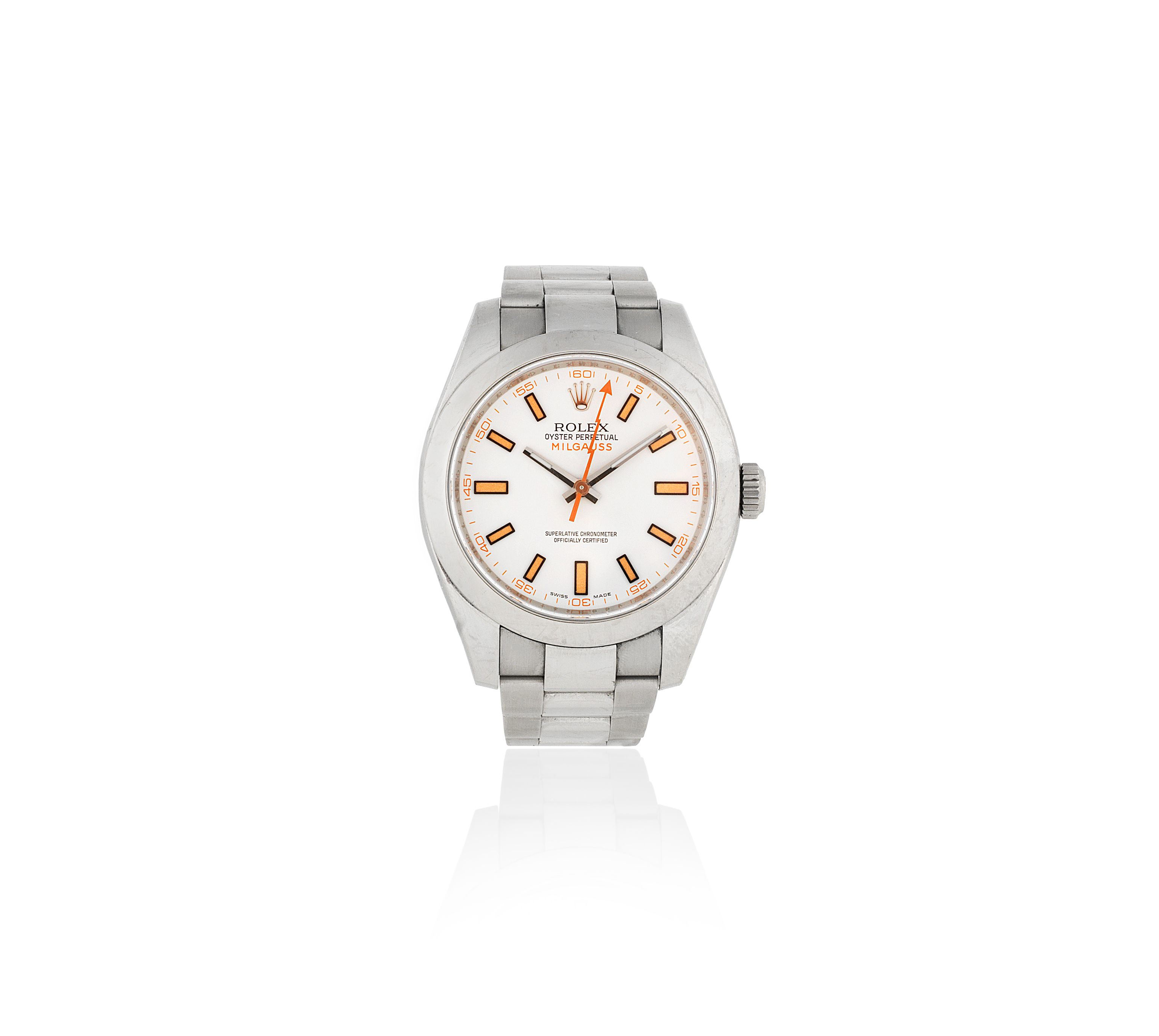 Bonhams : Rolex. A stainless steel automatic antimagnetic bracelet ...
