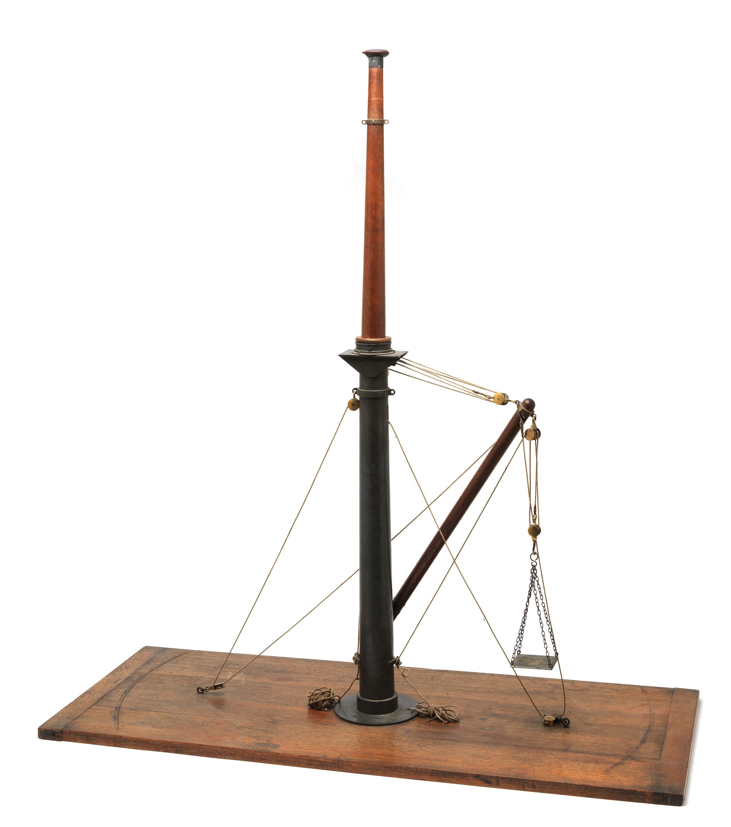 Bonhams : A model of a ship's derrick, English, late 19th century,
