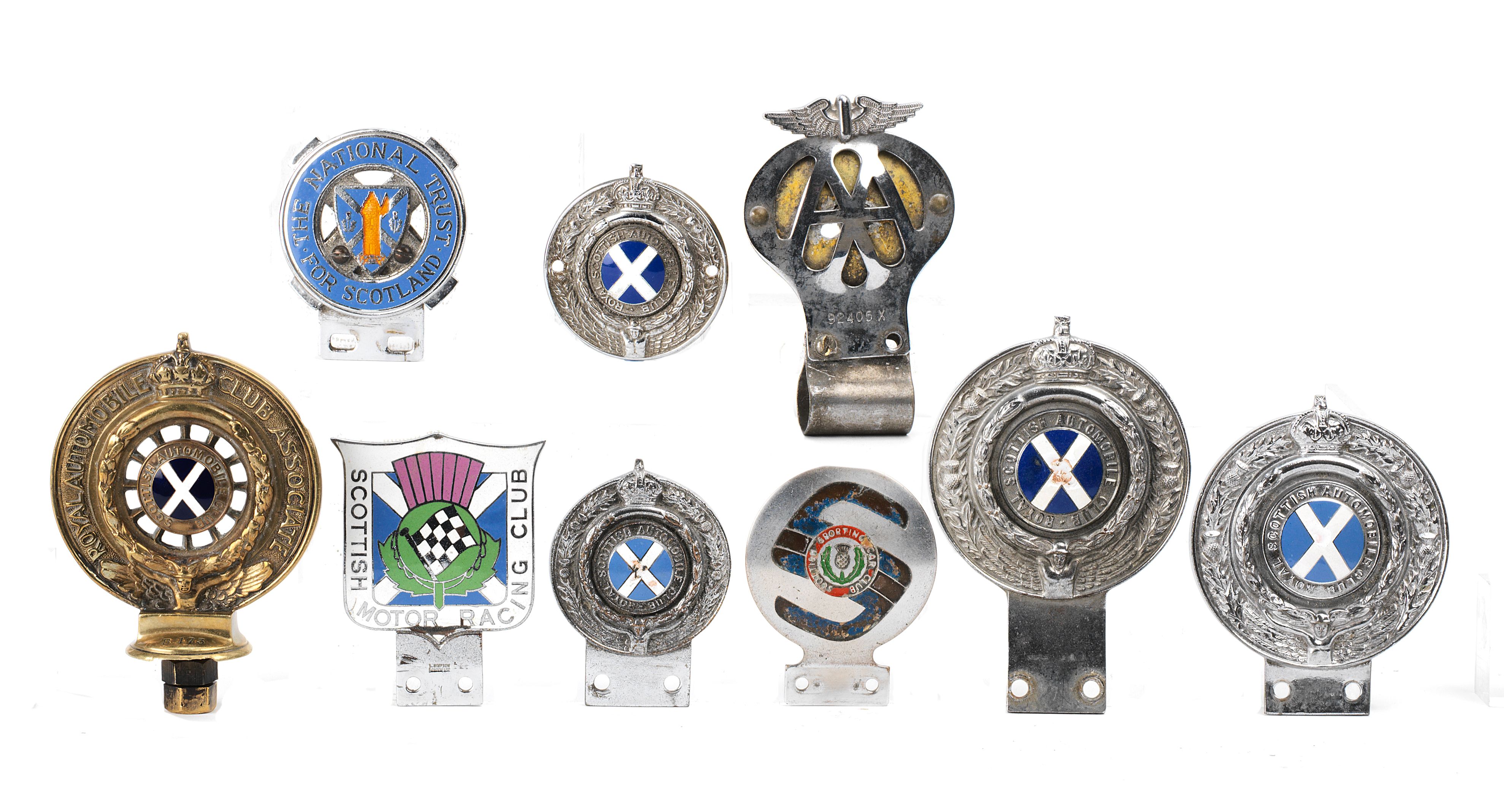 Bonhams Cars : A collection of Scottish motoring badges, ((9))